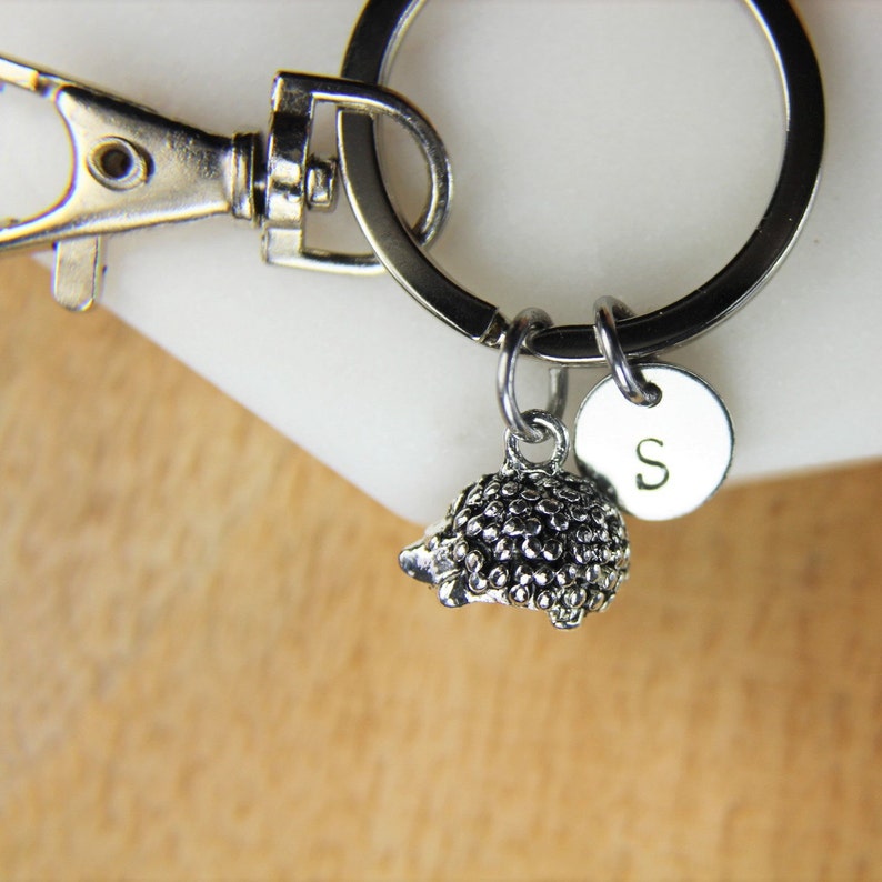 Silver Hedgehog Charm Keychains Hedgehog Charm Keychain Animal - Etsy