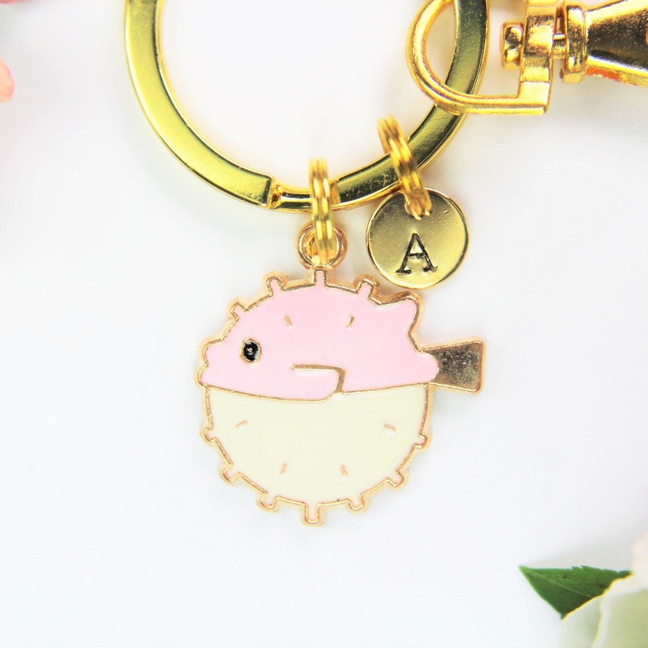 Mother's Day Gift Pufferfish Keyring Blowfish Charm | Etsy
