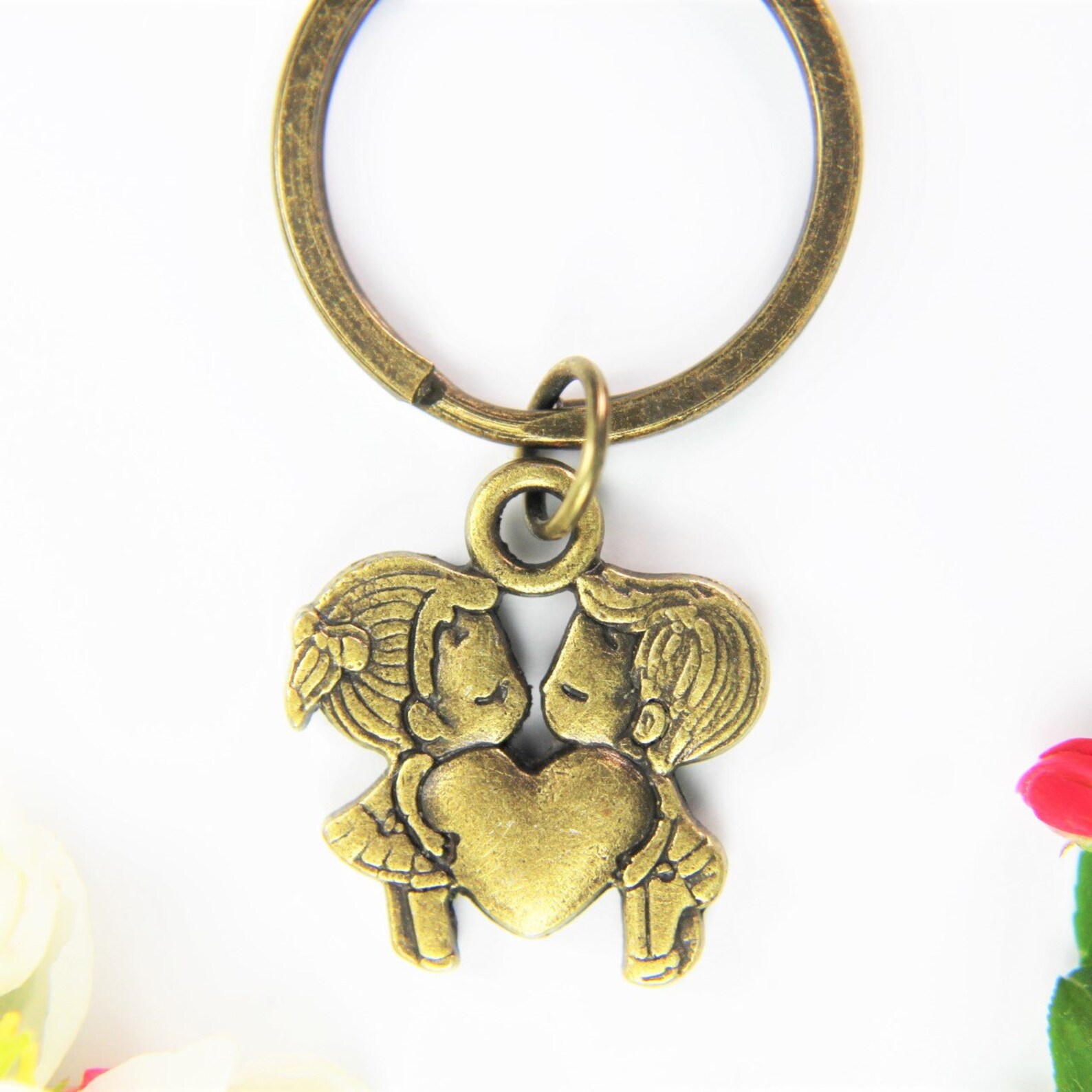 Cute Boy and Girl Key Ring Boyfriend Gift Girlfriend Gift Boy - Etsy