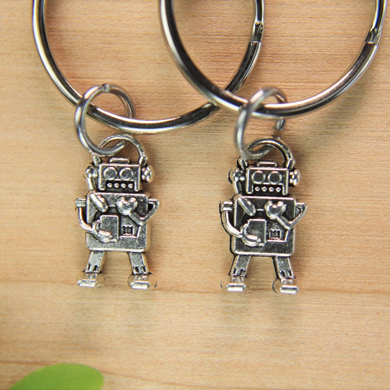 Robot Keychain Robot Charms Keychain Robot Charms Robot | Etsy