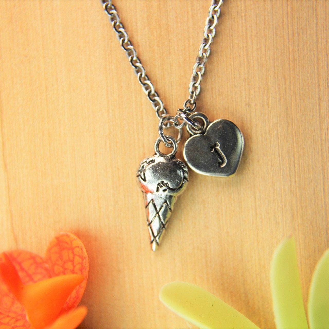 Ice Cream Charm Necklace Sweet Gift Dessert Food Charm - Etsy UK