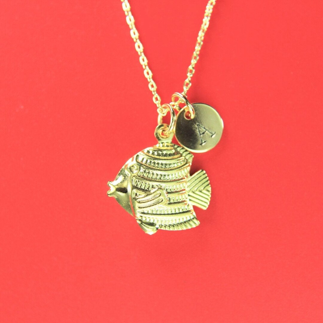 Golden Fish Necklace Fishman Gift Pet Gift Fishing Gift Gift for Men ...