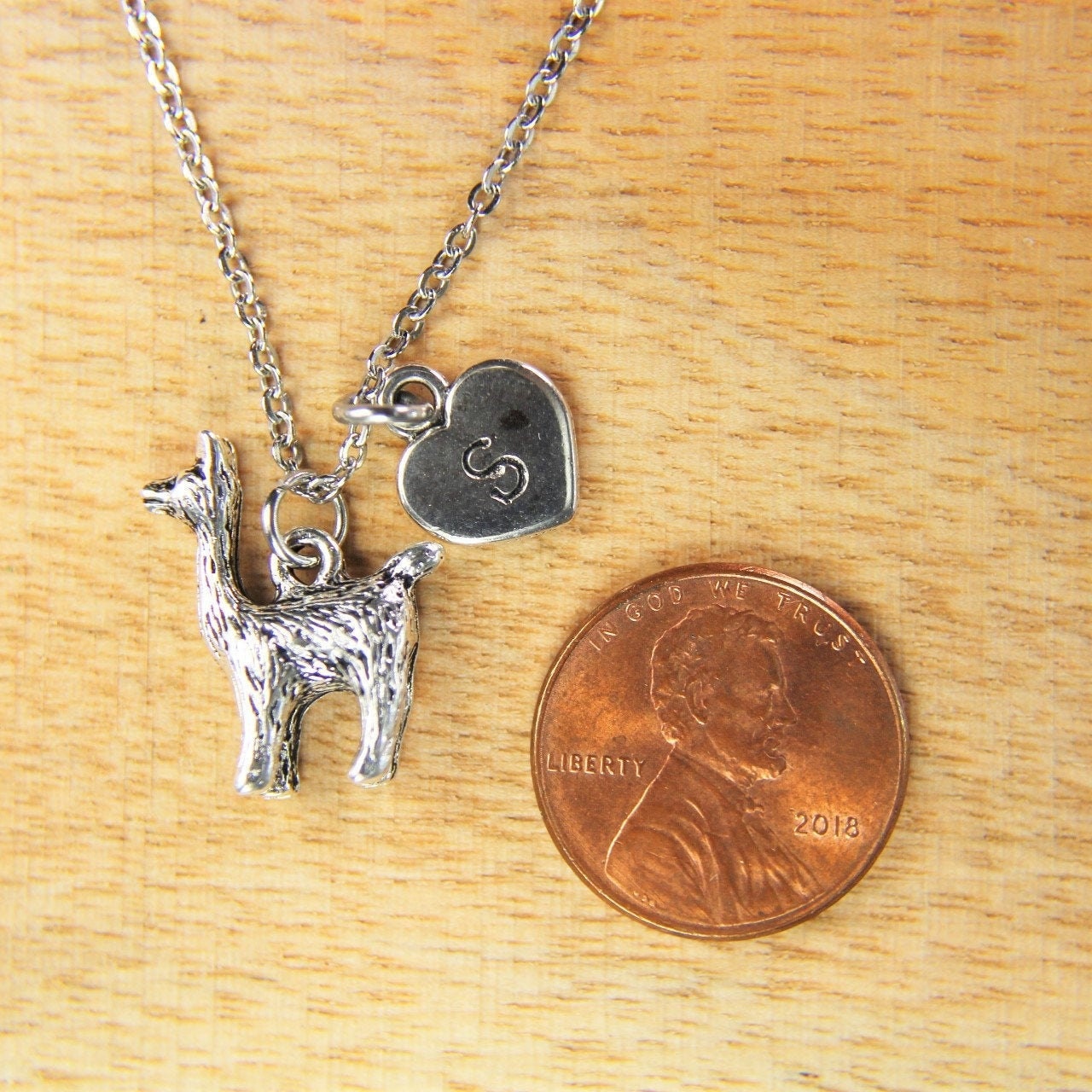 Alpaca Charm Silver Llama Charm Necklace Animal Charm Pet - Etsy