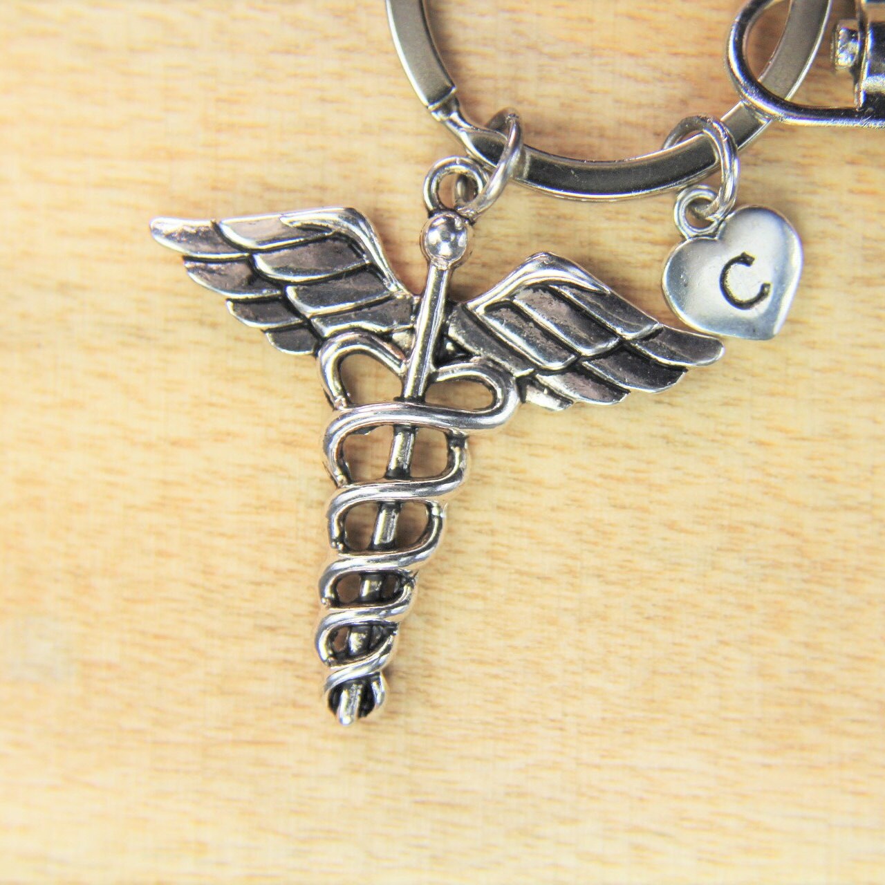 Caduceus Keychain Doctor Nurse Gift Nursing Student Gift | Etsy