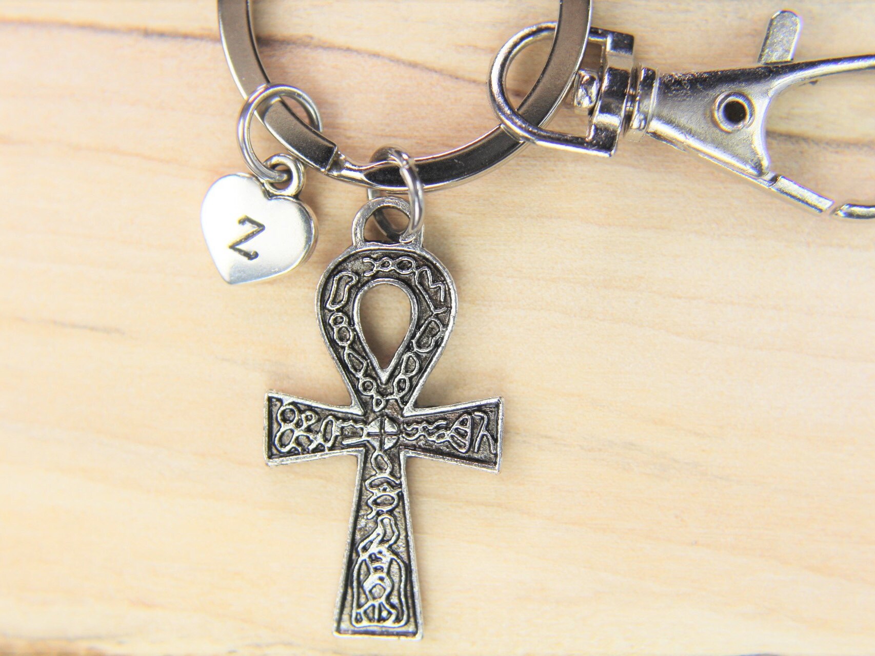 Ankh Cross Charm Keychain Ankh Cross Gift Egyptian Cross Charm - Etsy