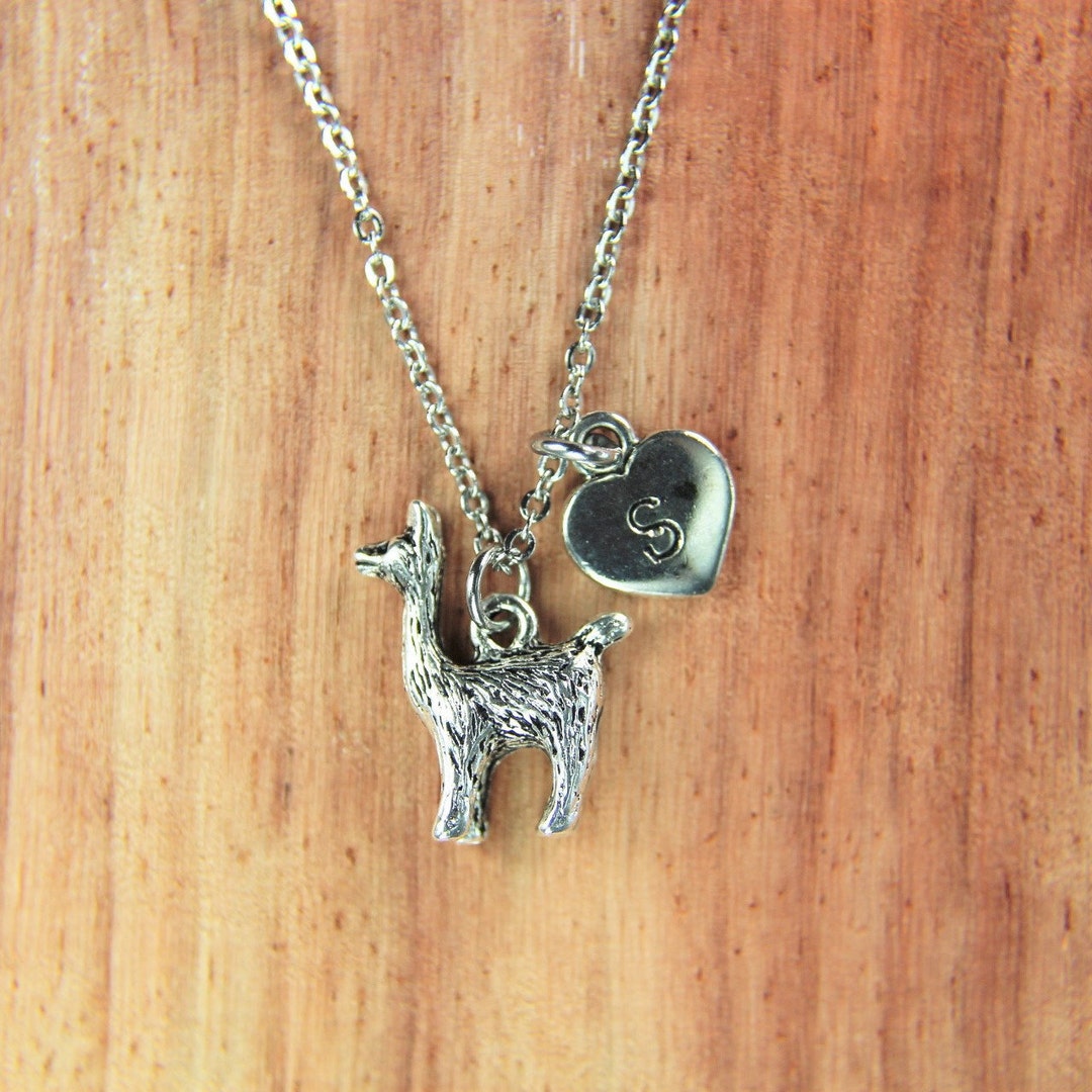 Alpaca Charm Silver Llama Charm Necklace Animal Charm Pet Gifts Farmer ...