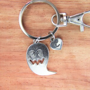 Ghost Keychain Ghost Pendant Silver Ghost Charm Halloween Charm ...