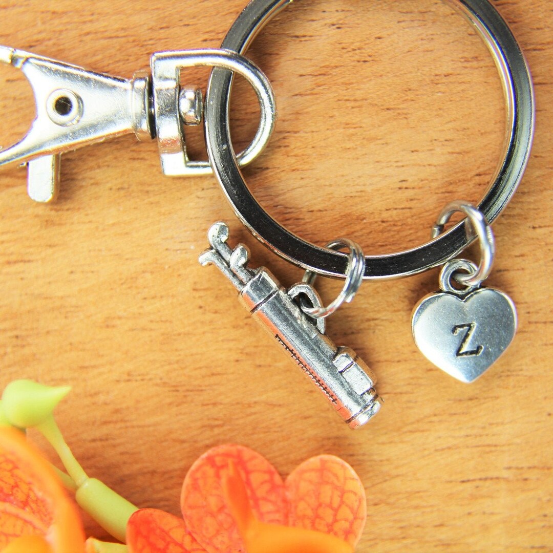 Golf Club Keychain Golf Bag Key Ring Silver Golf Bag Charm Golf Club ...