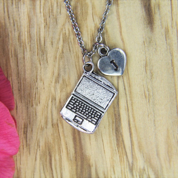 Silver Laptop Charm Collar Laptop Charm Computer Gift Laptop | Etsy España