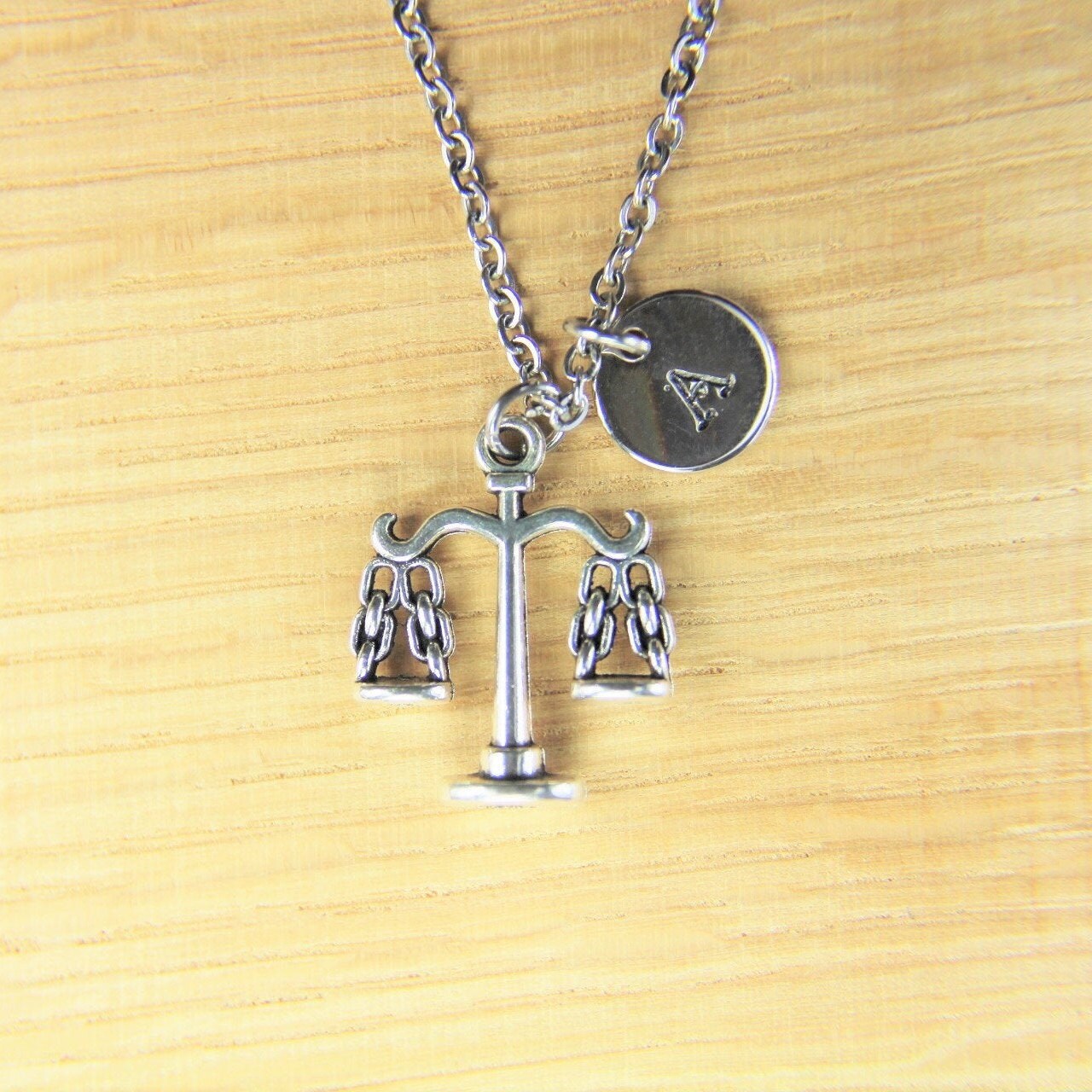 Lawyer Necklace Silver Scale Charm Necklace Law School Gift Attorney ...