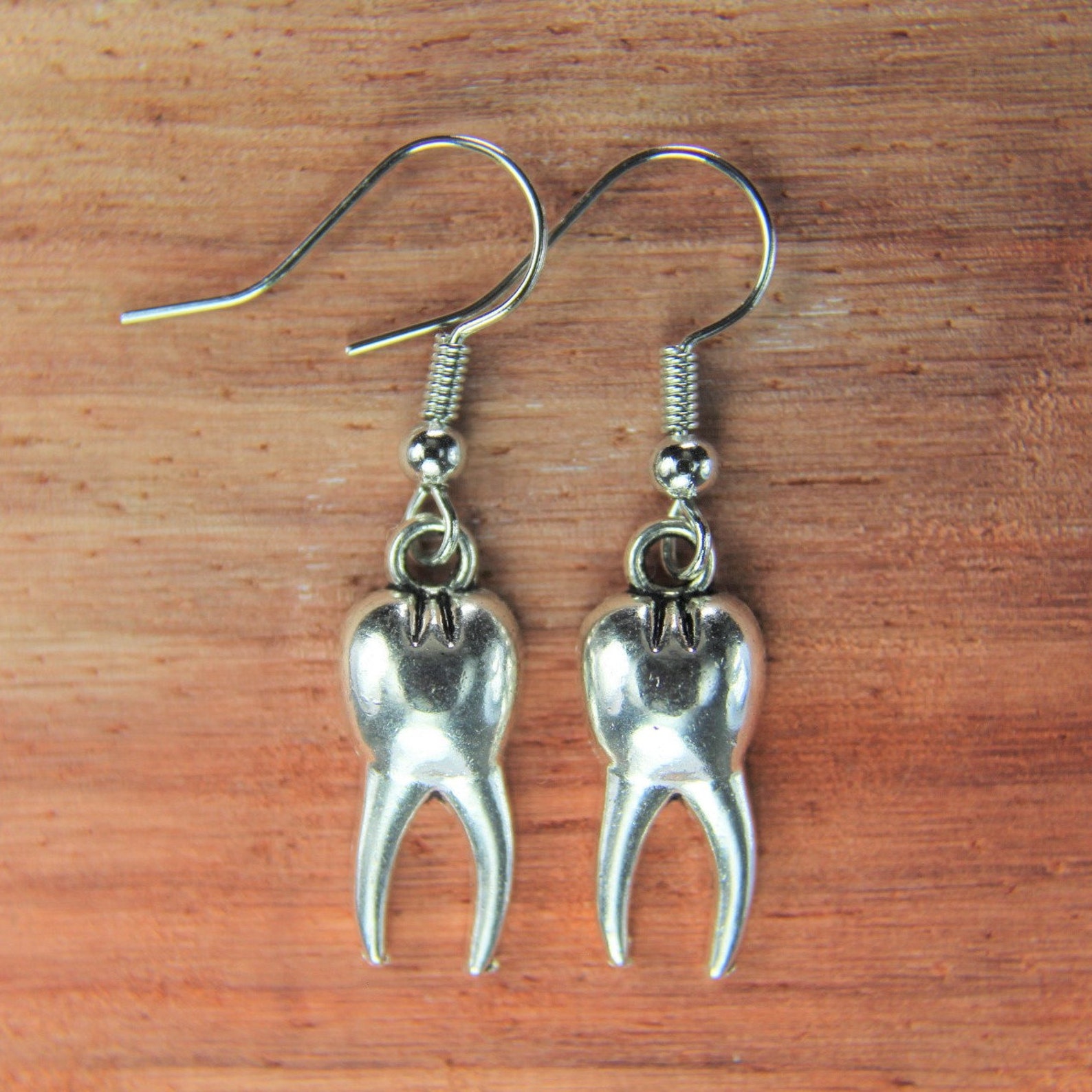 Molar Earrings Tooth Earrings Dental Assistant Charm Tooth - Etsy