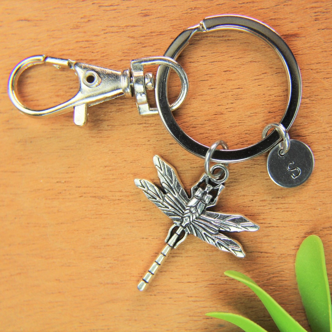Dragonfly Keychains Dragonfly Charm Keychain Dragonfly Key Ring ...