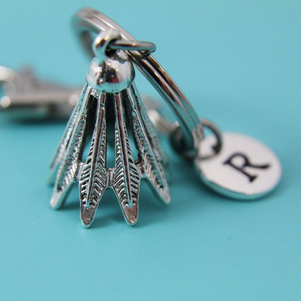 Silver Shuttlecock Charm Keychains Birdie Keychain Silver | Etsy