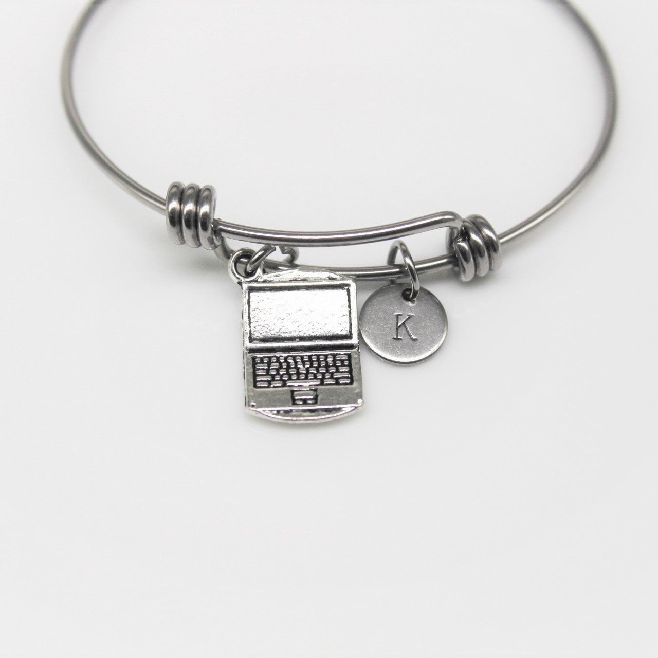 Laptop Charm Bracelet Laptop Charm Bangle Computer Charm | Etsy