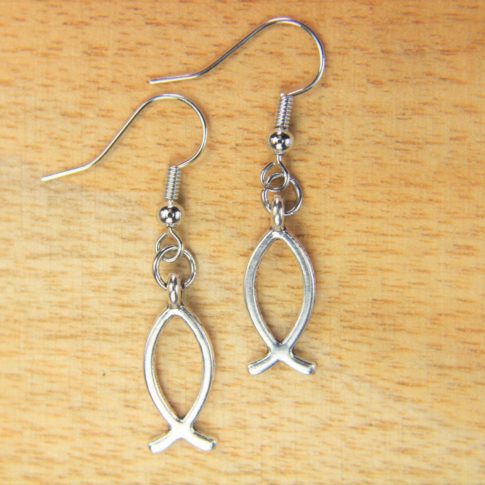 Jesus Fish Cross Charm Jesus Fish Pendant Jesus Fish Gift - Etsy