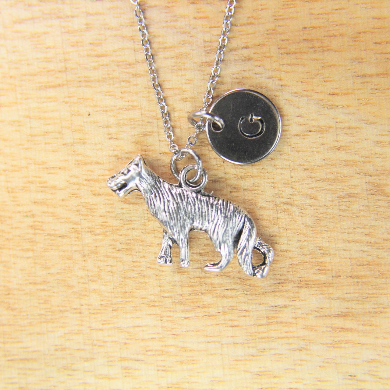 Silver Wolf Charm Necklace Wolf Necklace Wolf Gift Animal Gift - Etsy