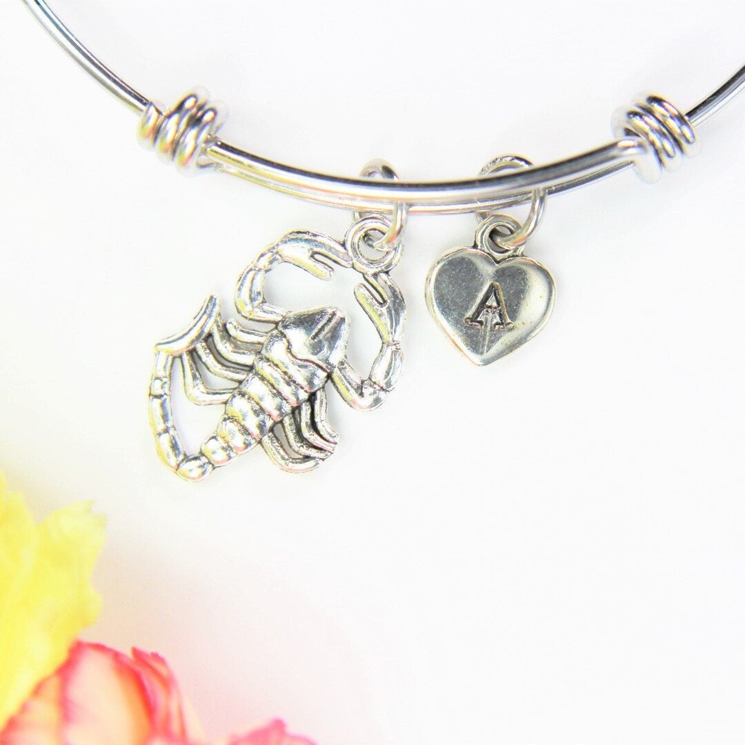 Scorpion Bracelet Scorpion Bangle Insect Charm Bug Charm Animal Gift ...