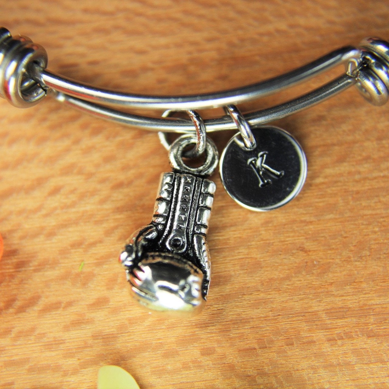 Boxing Bracelet Silver Boxing Glove Charm Bracelet Boxing Jewelry ...