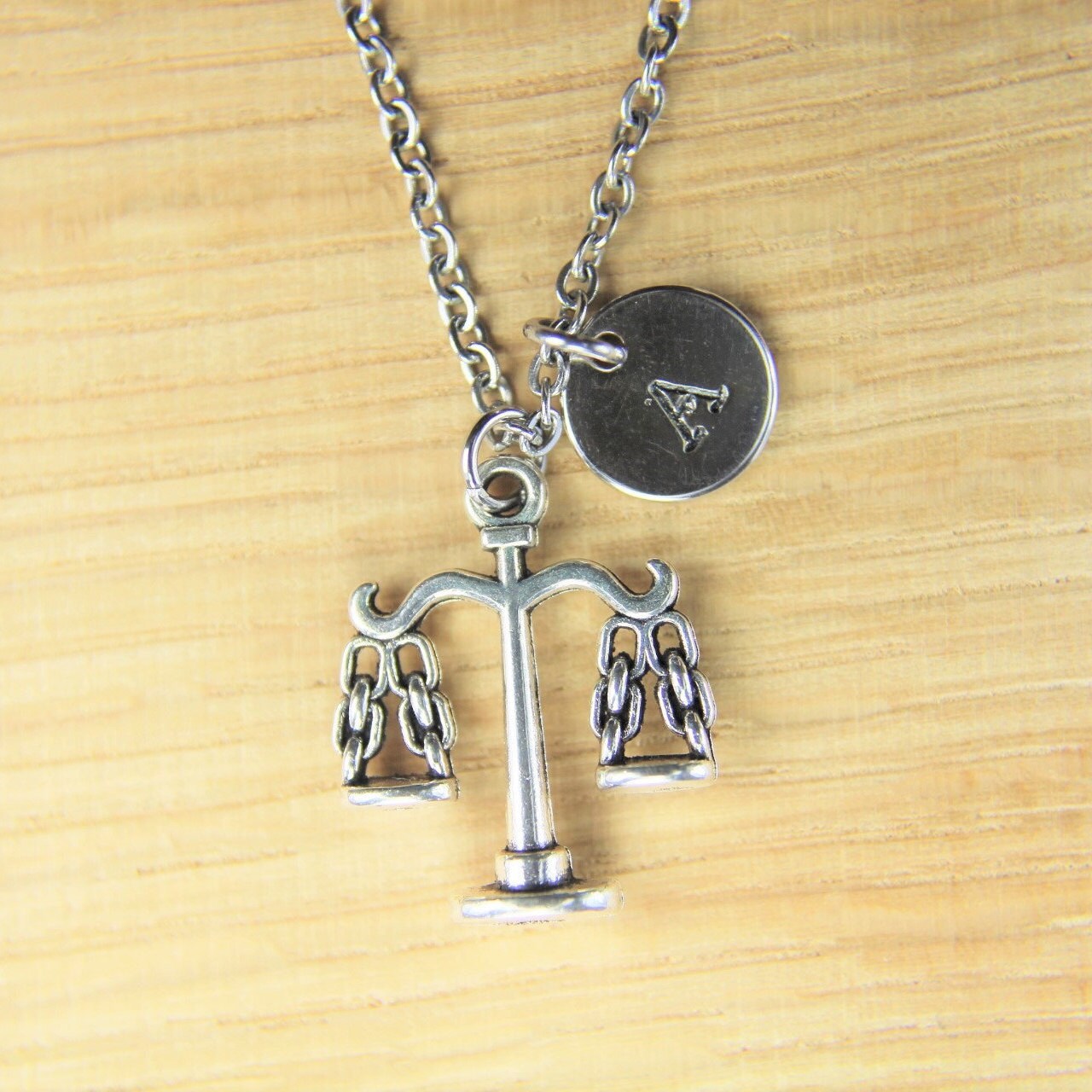 Lawyer Necklace Silver Scale Charm Necklace Law School Gift Attorney ...