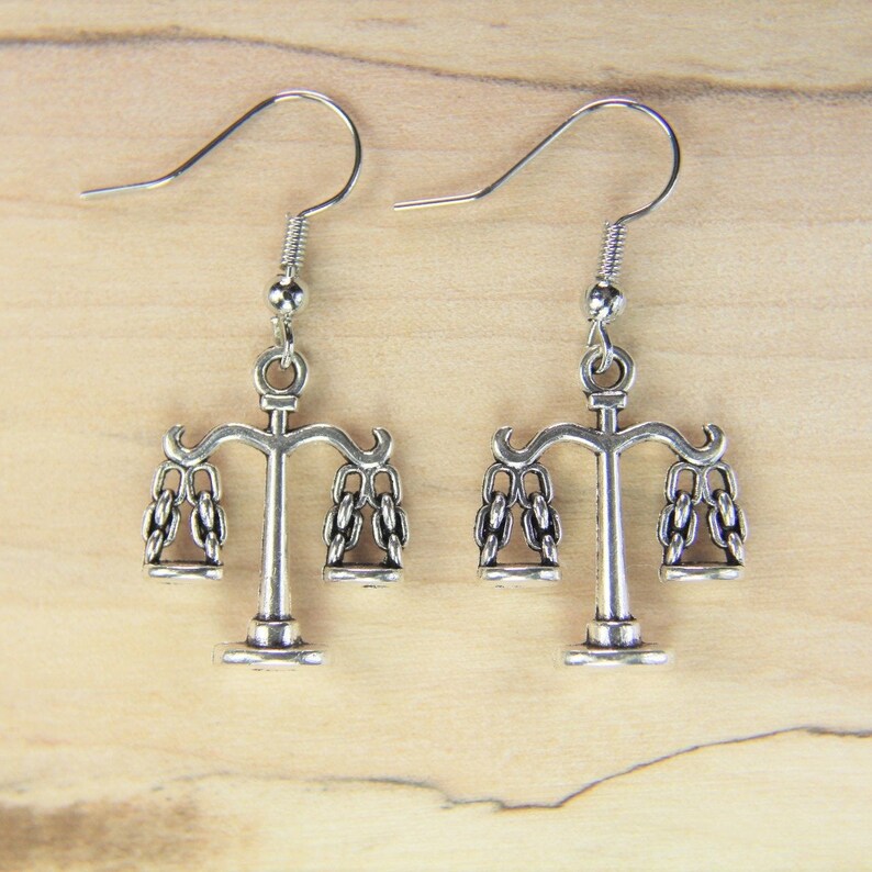 Best Christmas Gift Justice Scale Earrings Scale Earrings Lawyer Charm ...