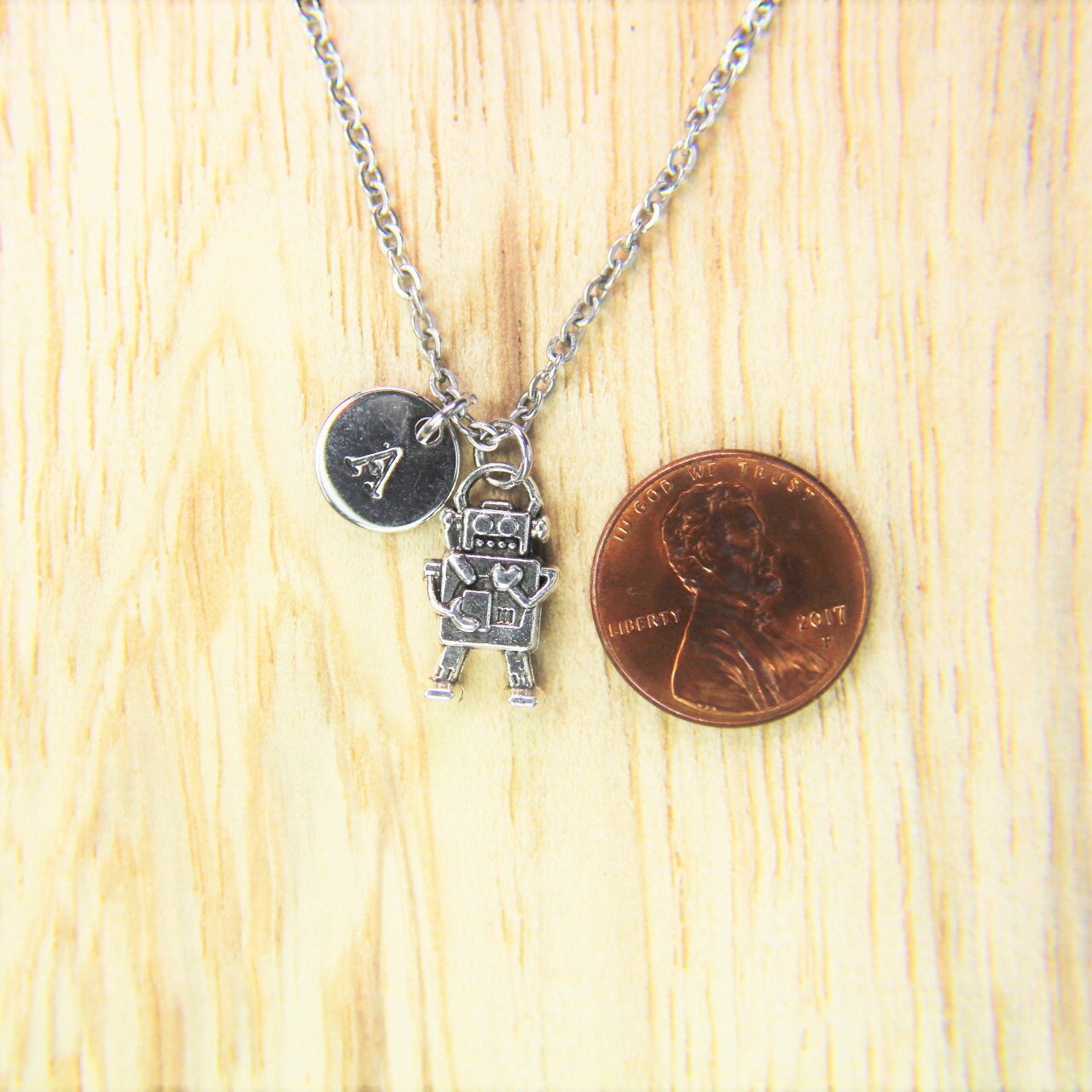 Silver Engineer Charm Necklace Robot Charm Engineer Necklace - Etsy UK