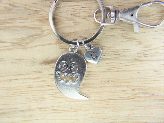 Ghost Keychain Ghost Pendant Silver Ghost Charm Halloween | Etsy