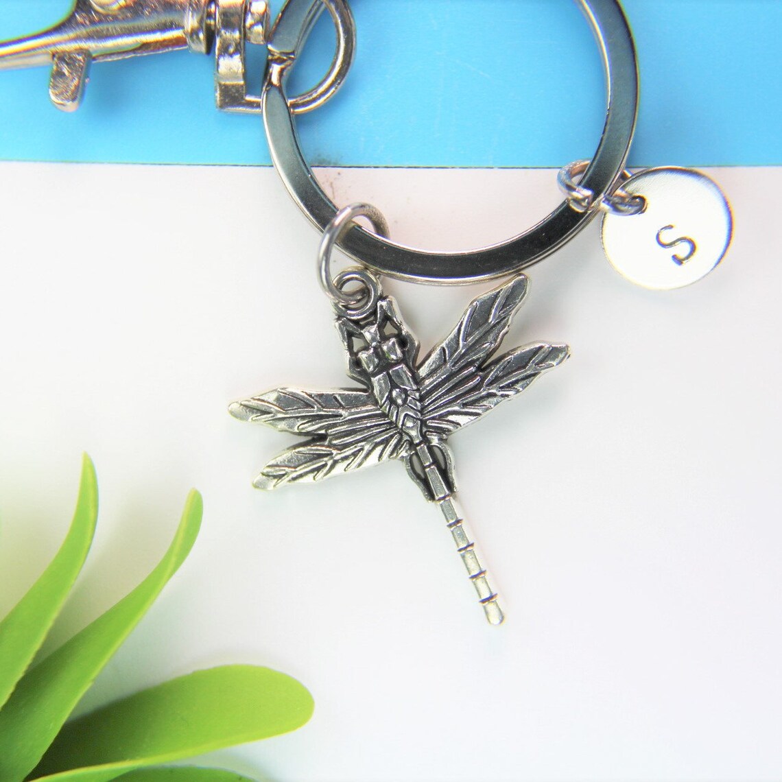 Dragonfly Keychains Dragonfly Charm Keychain Dragonfly Key - Etsy