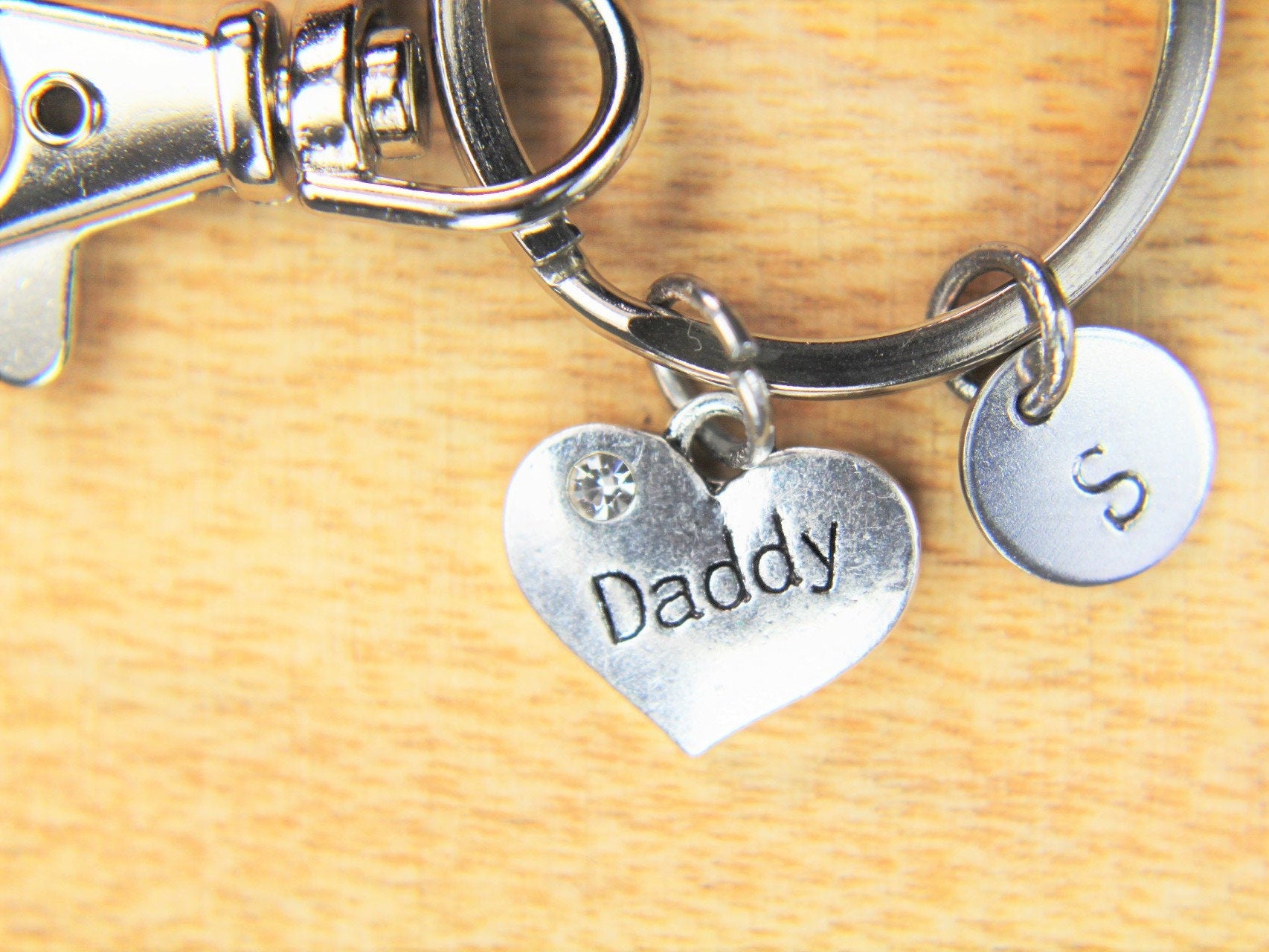 Silver Daddy Charm Keyring Daddy Charm With Personalized - Etsy Canada