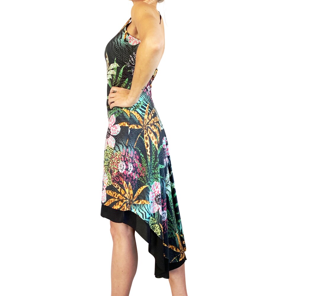 Reversible Floral Tango Dress: Fishtail Milonga Gown - Etsy