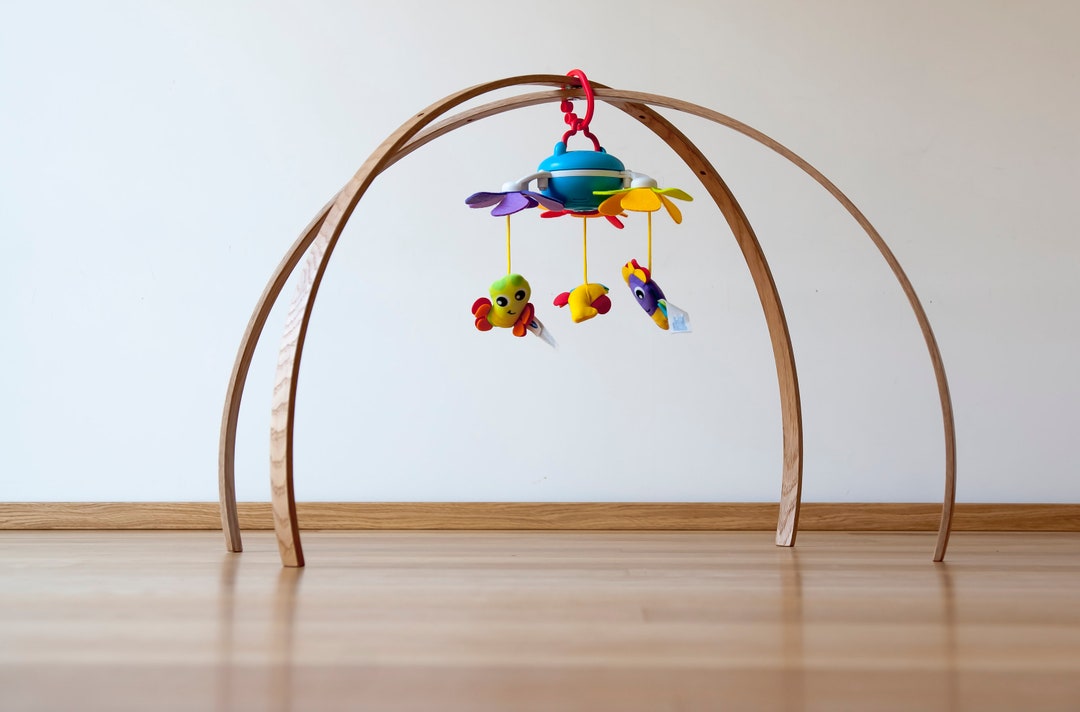 Baby Gym, Wooden Arch, Frame for Hanging Baby Toys, Teether, Floor ...