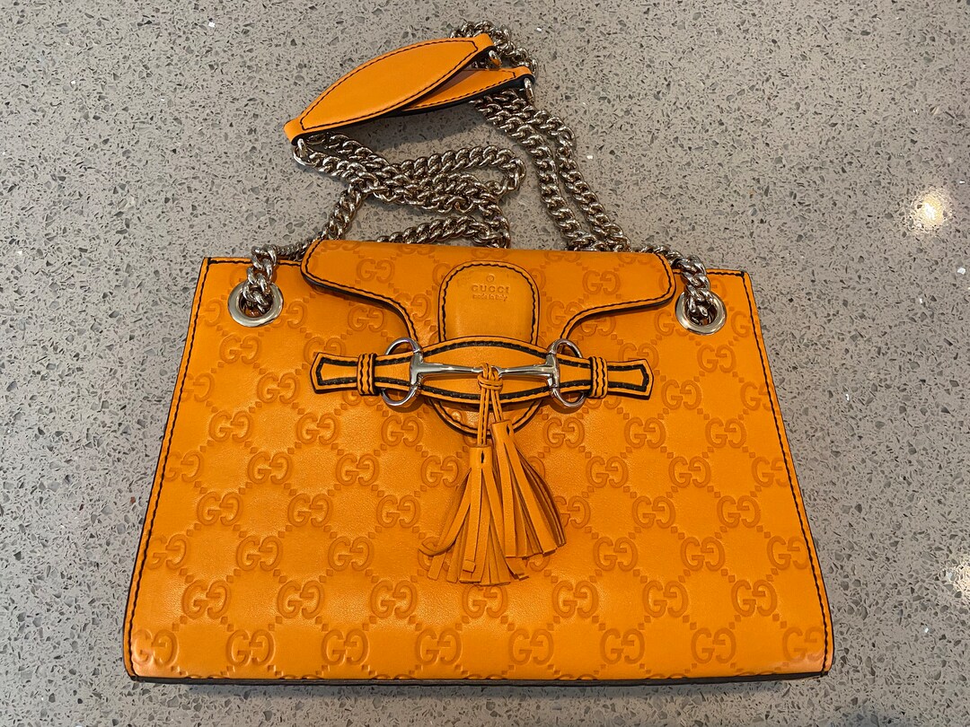 Gucci Orange Emily Shoulder Crossbody Purse - Etsy