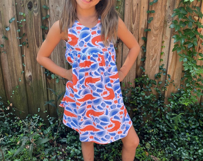 Florida Gator Tropical Dress, Game Day, College Apparel, Florida Gator ...