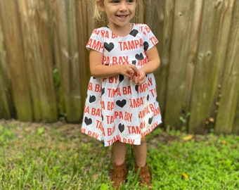 Tampa Bay Hearts Dress, Tampa Bay Buccaneers, Buccaneer Dress, Nfl ...