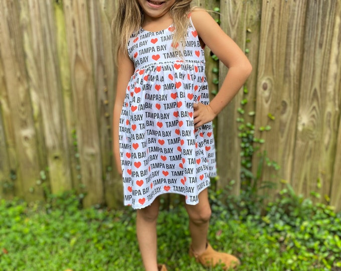 Tampa Bay Hearts Dress, Tampa Bay Buccaneers, Buccaneer Dress, Nfl ...