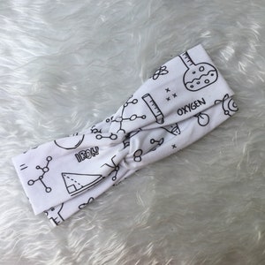 Blinded Me With Science Bow Knot, Turban, Top Knot, Adult Headband ...