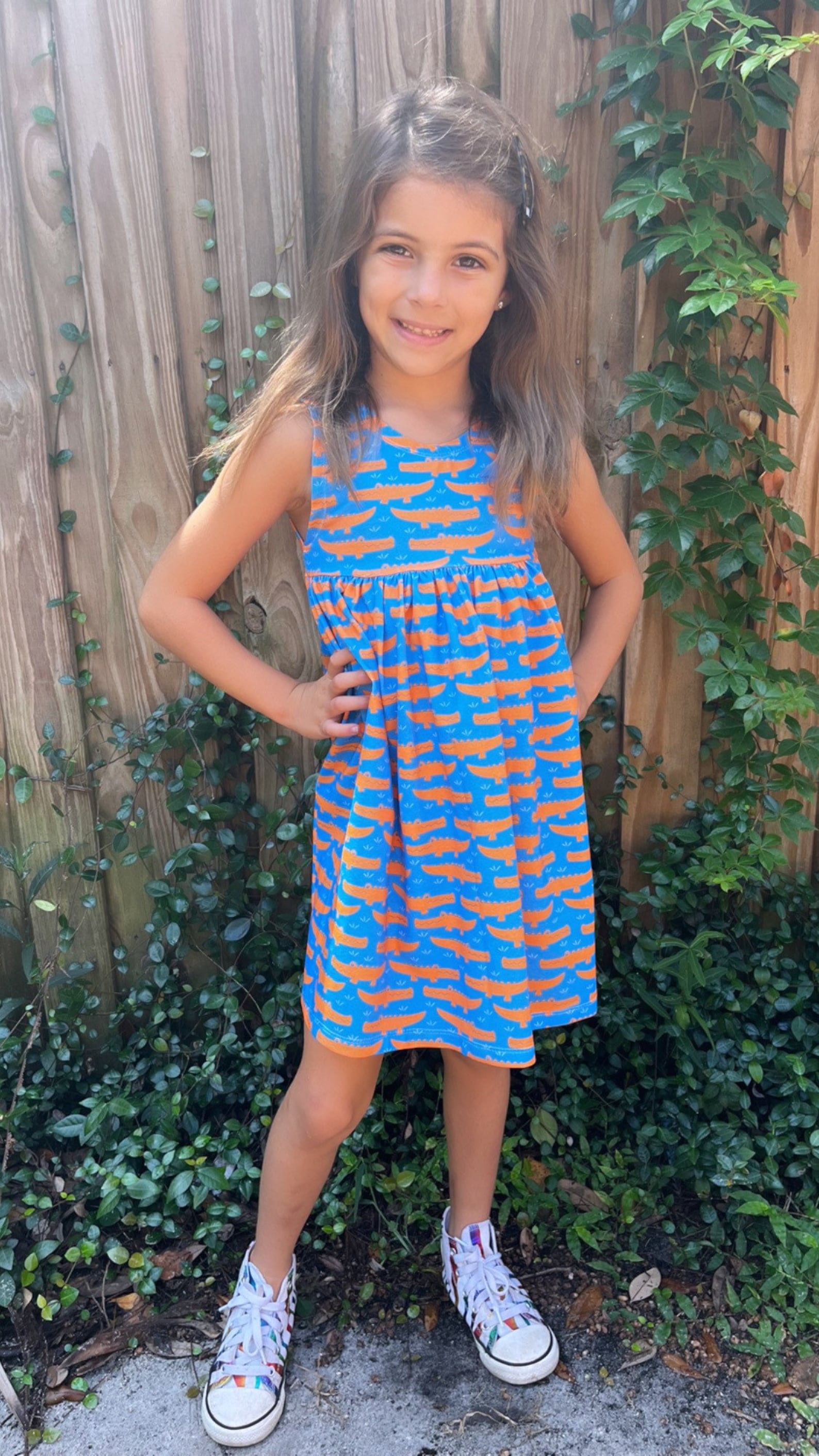 UF Orange Gators on Blue Dress Game Day College Apparel - Etsy