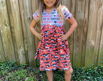 Tampa Bay Hearts Dress, Tampa Bay Buccaneers, Buccaneer Dress, Nfl ...