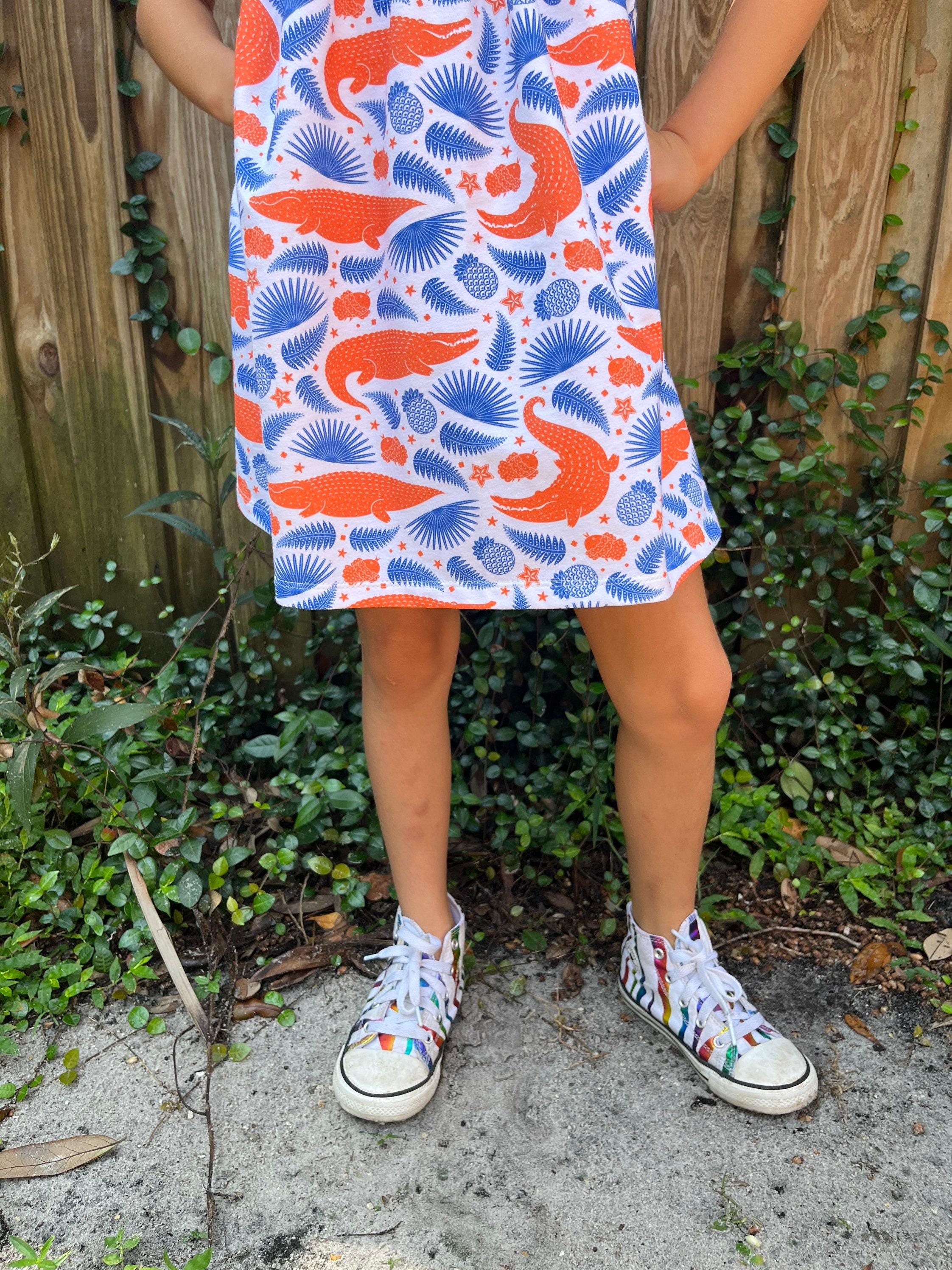 Florida Gator Tropical Dress Game Day College Apparel - Etsy