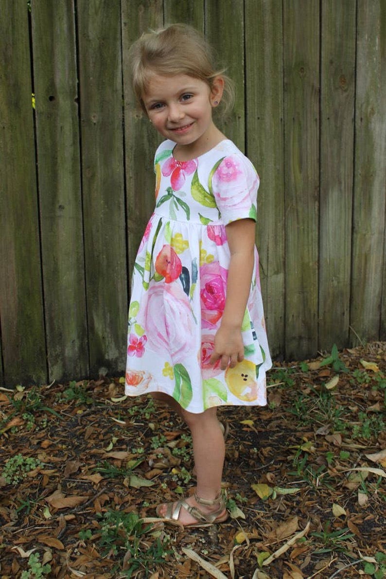 Spring Peonies Dress baby dress toddler dress girl dress | Etsy