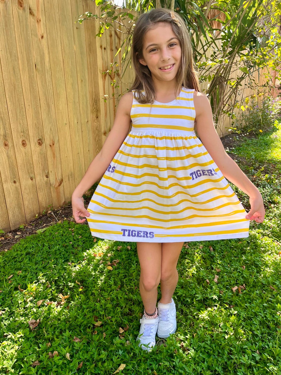 LSU Tigers Stripe Dress, Game Day, Sec, College Apparel, Baby, Girl ...