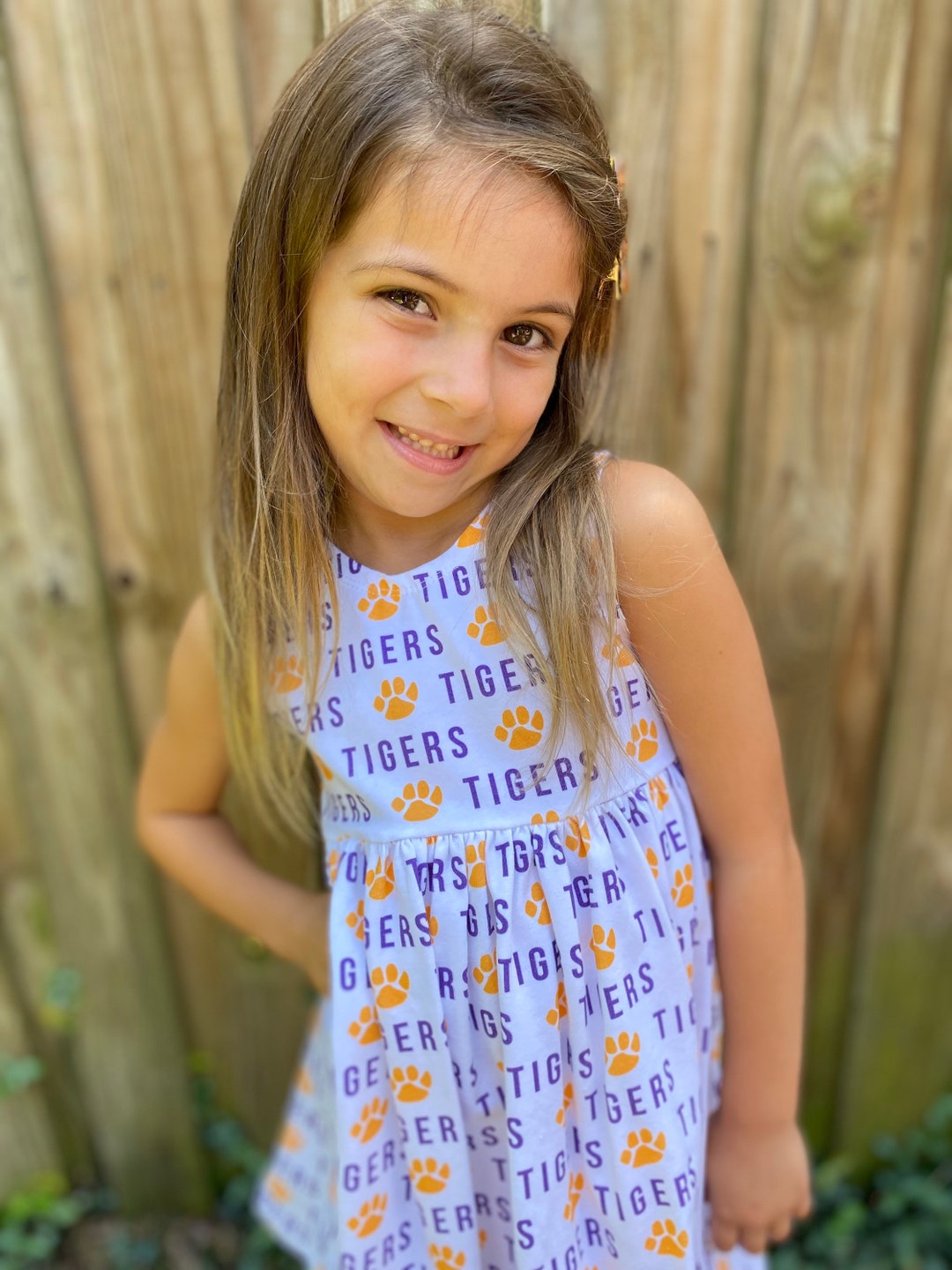 LSU Tiger Paw Dress, Game Day, SEC, College Apparel, Baby, Girl ...