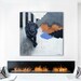 Large Canvas Abstract Art. Black Labrador, Labrador Art, Dog Painting ...