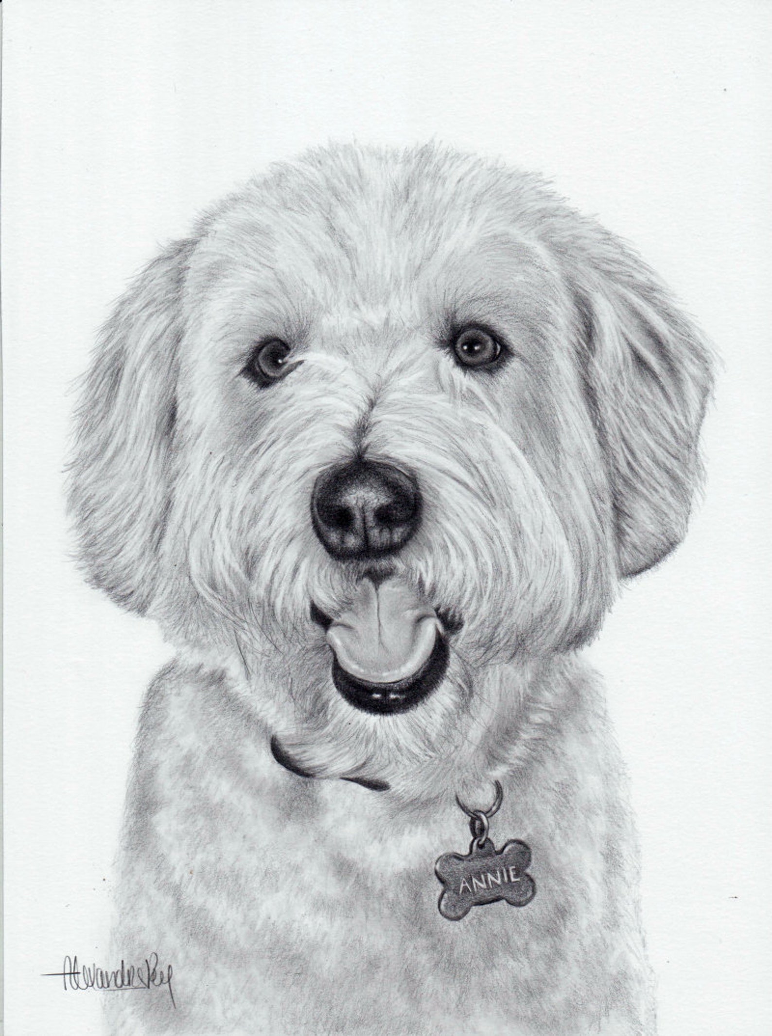 DOG PORTRAIT CUSTOM Dog Memorial Dog Art Pet Loss Pet - Etsy