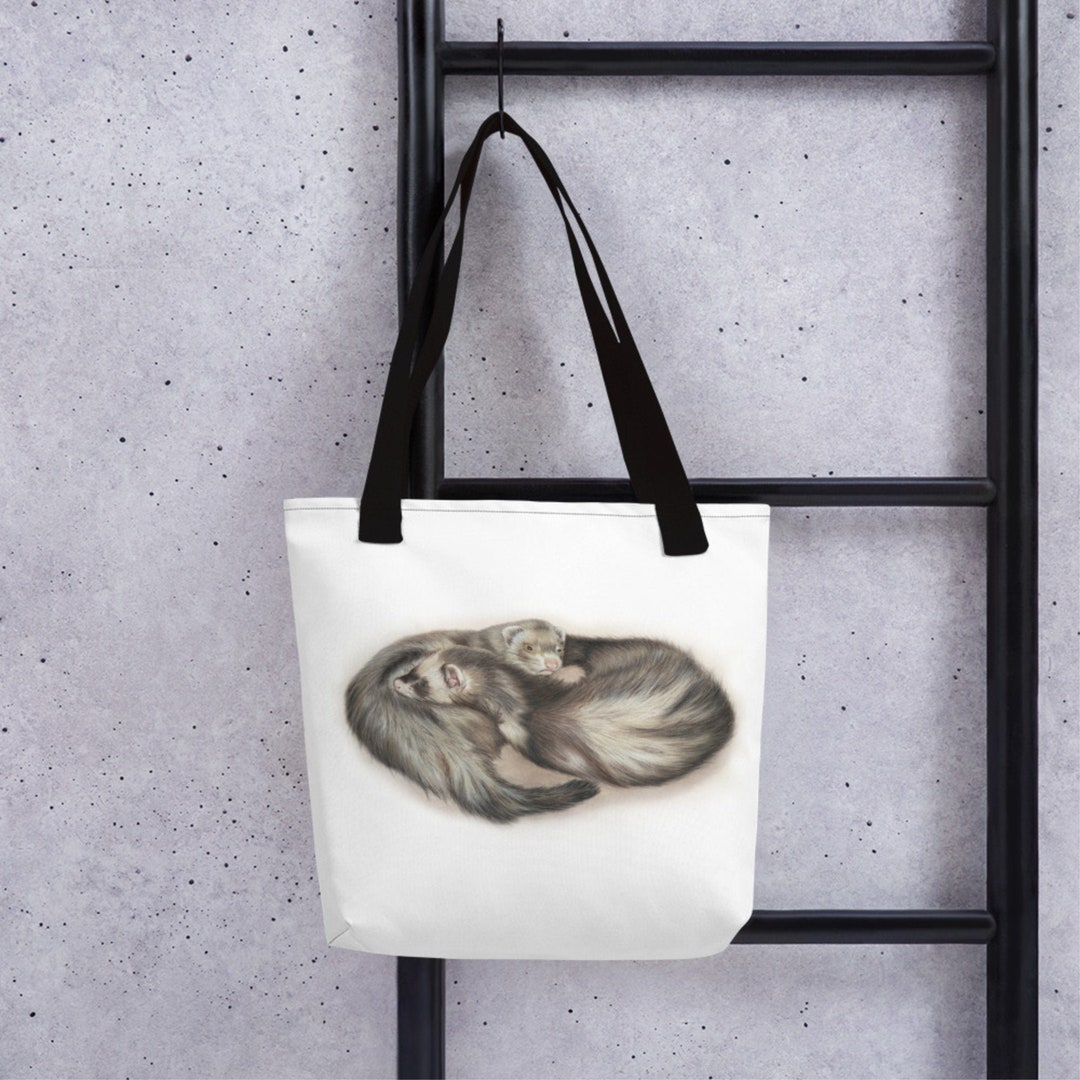 Ferret Tote Bag, Ferrets, Ferret Lover Gift, Ferret Lover, Ferret Mom ...