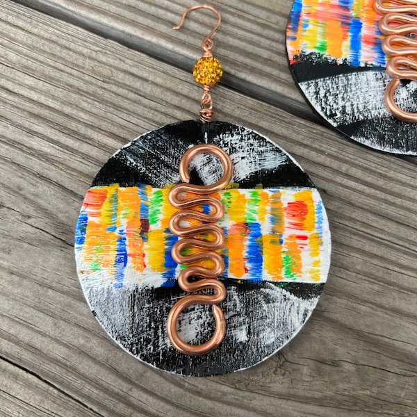 Abstract Earrings - Etsy