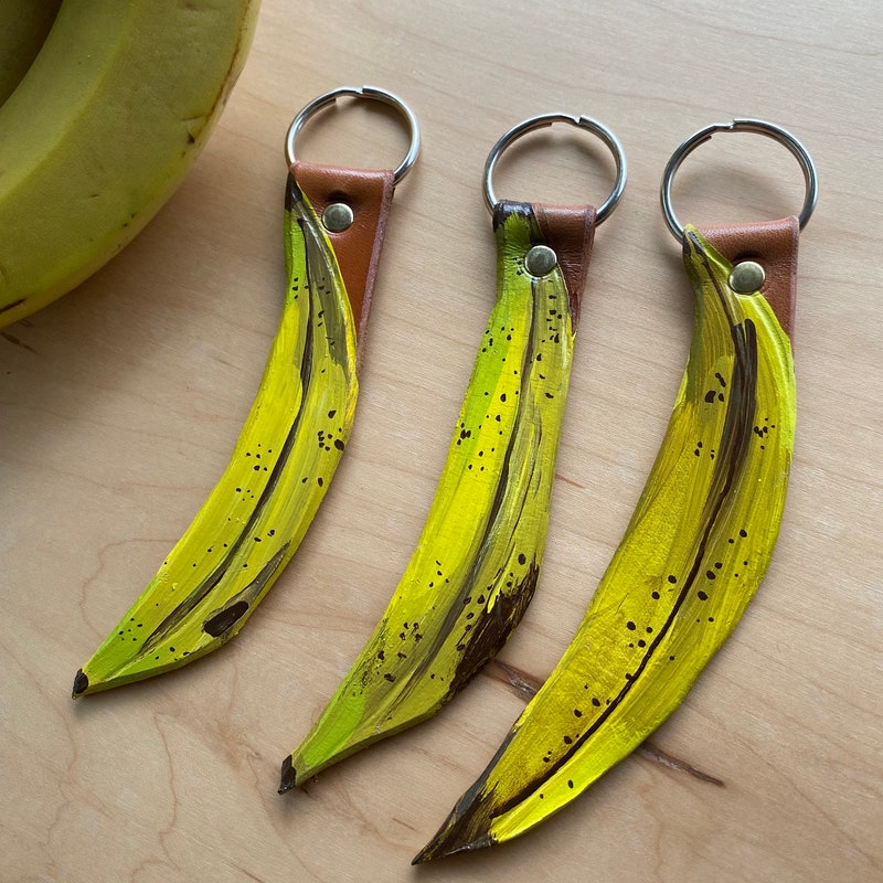 Banana Keychain - Etsy