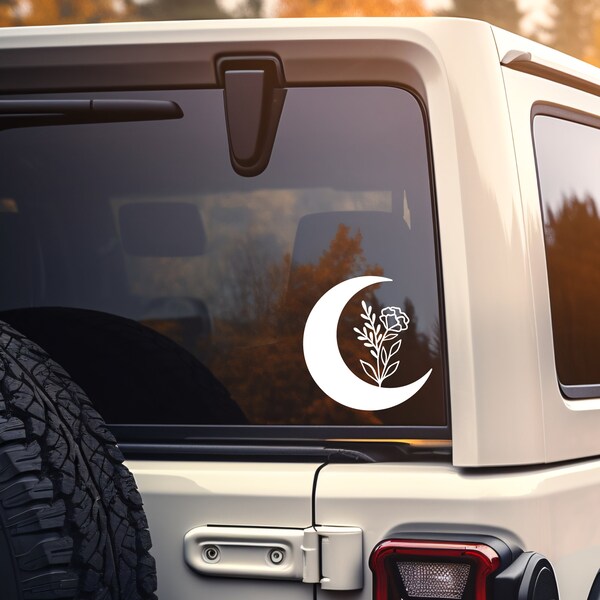Crescent Moon Decal - Etsy