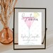 Signature Drink Sign Cosmopolitan | Minimalist Wedding Bar Sign ...