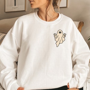 Ghost Peace Sign SVG | Ghost Svg | Cute Ghost SVG | Spooky Season ...