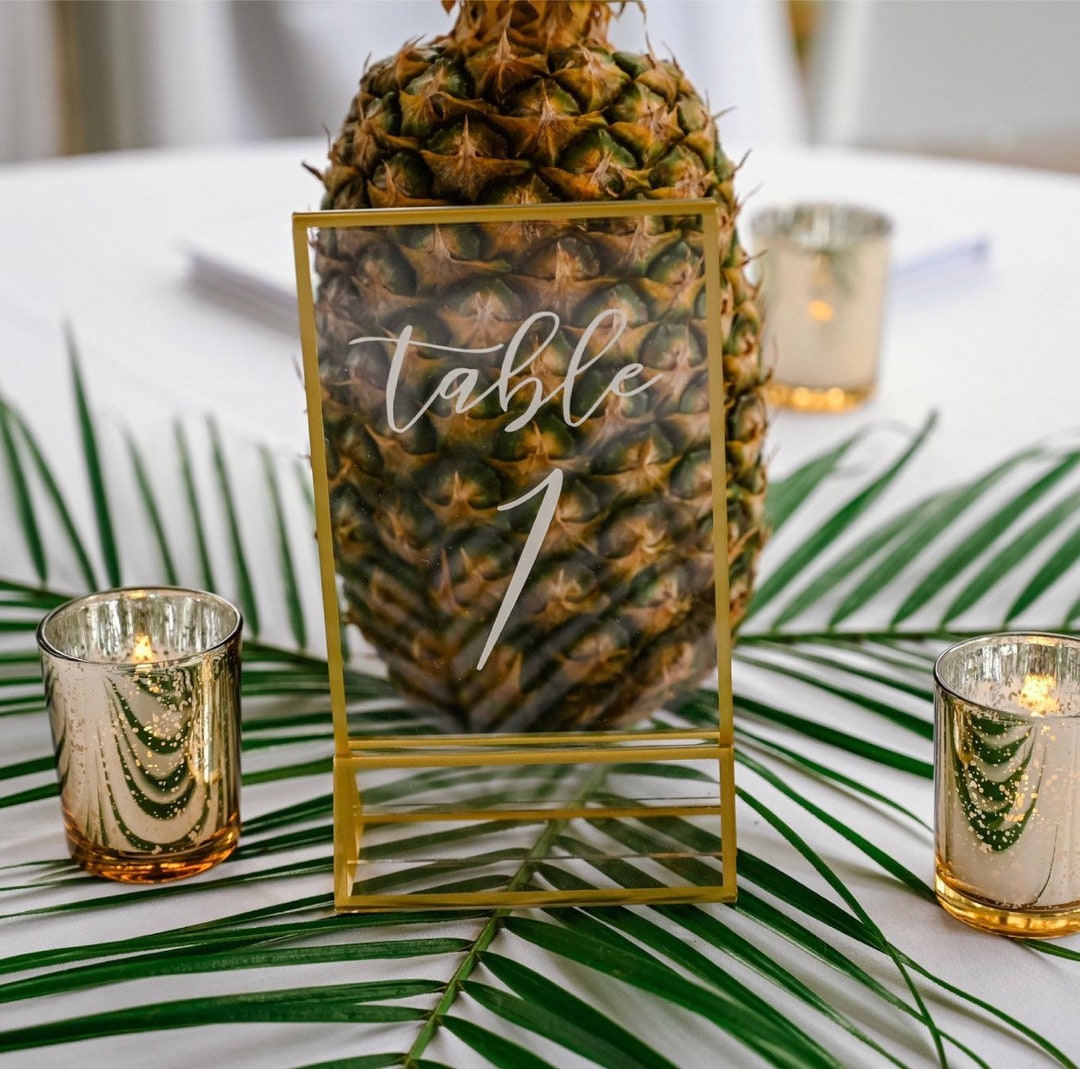 Table Number Decals Wedding Table Numbers, Table Vinyl Decals, DIY ...